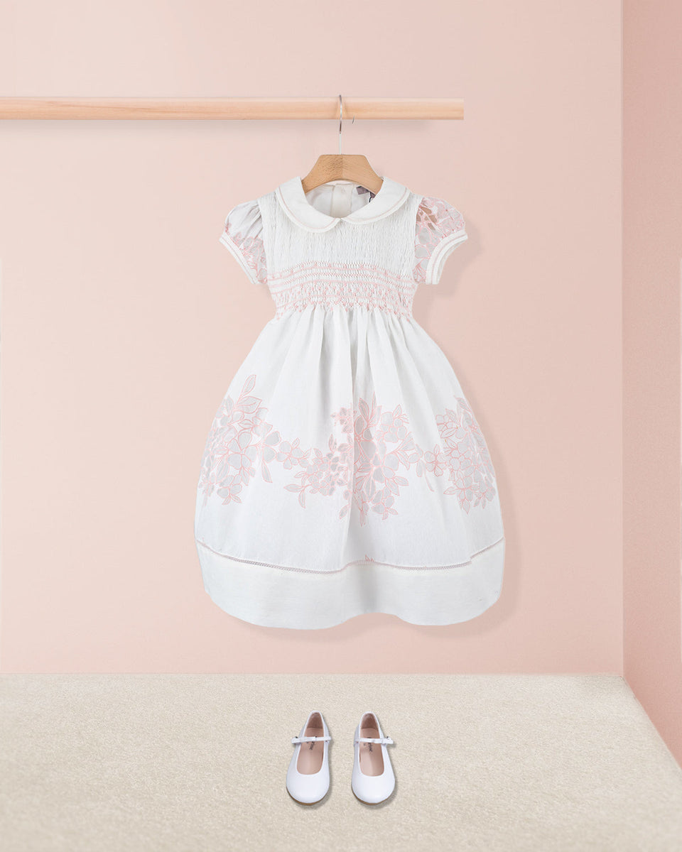 Emma Italian Doppia Pink Smock FLEURISSE